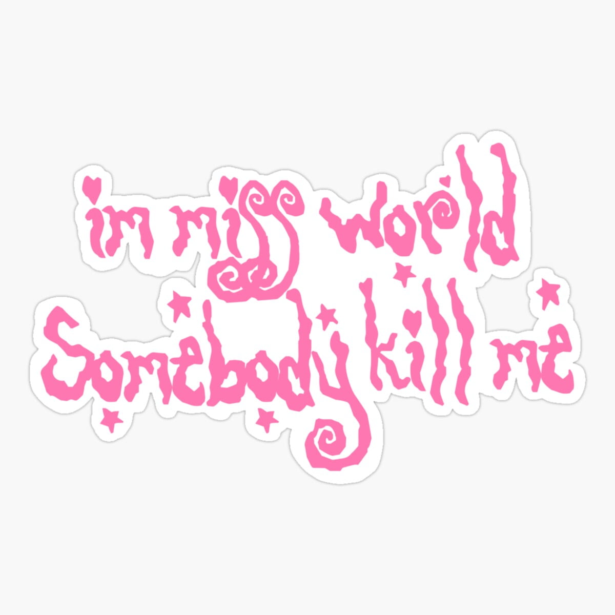 Onim Miss World- Hole Coquette Sticker, Phone Decal Water Bottle ... Onim Miss World- Hole Coquette Sticker, Phone Decal Water Bottle ...