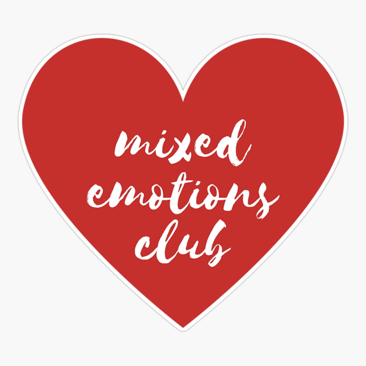 Onim Mixed Emotions Club Sticker, Phone Decal Water Bottle Stickers Car ...