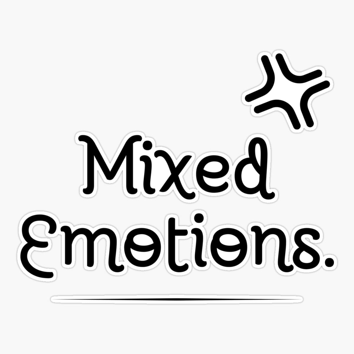 Onim Mixed Emotions. Sticker, Phone Decal Water Bottle Stickers Car ...