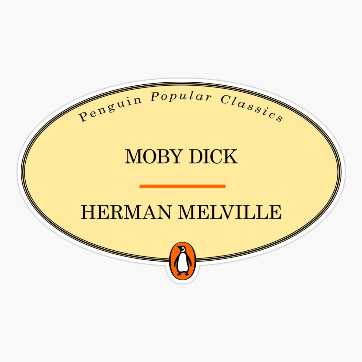 Onim Moby Dick Herman Melville Popular Classics Logo Sticker, Phone ...