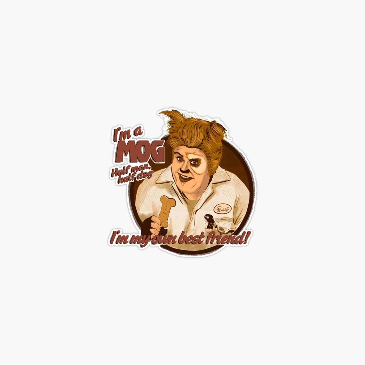 Onim Mog Spaceballs Sticker, Phone Decal Water Bottle Stickers Car ...