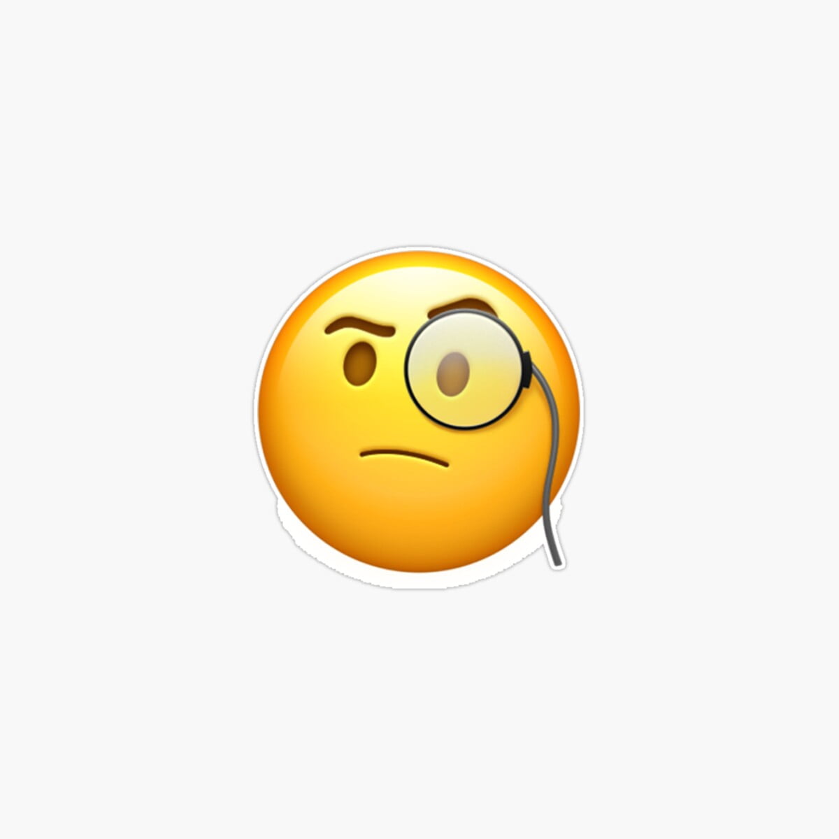 Onim Monocle Emoji Sticker - Walmart.com