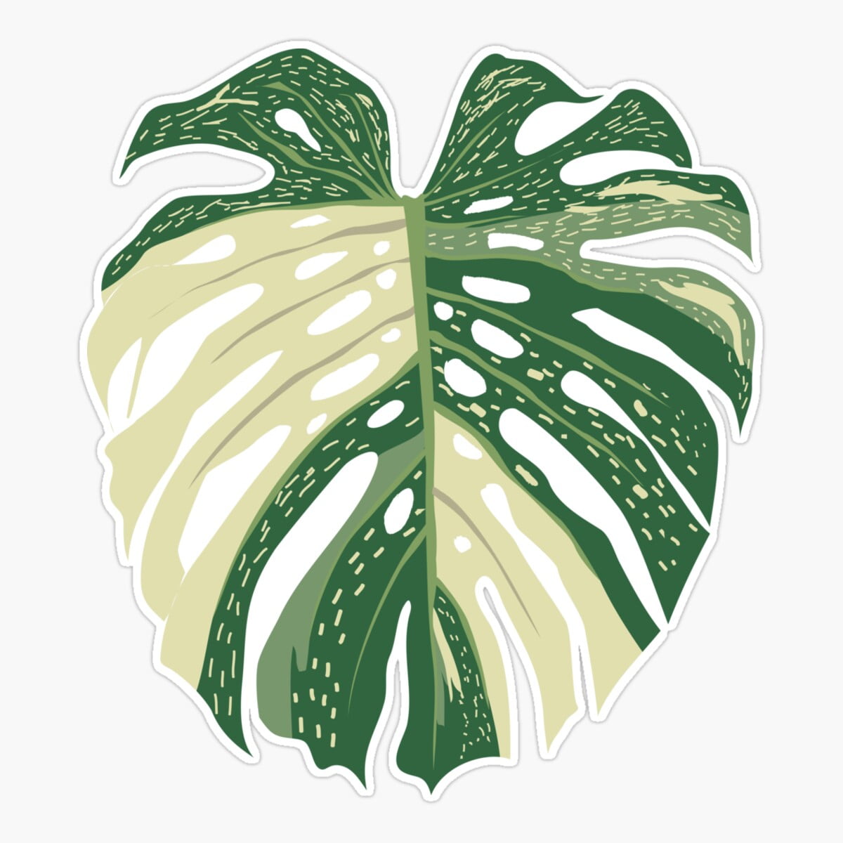 Onim Monstera Thai Constellation 2 Sticker, Phone Decal Water Bottle ...