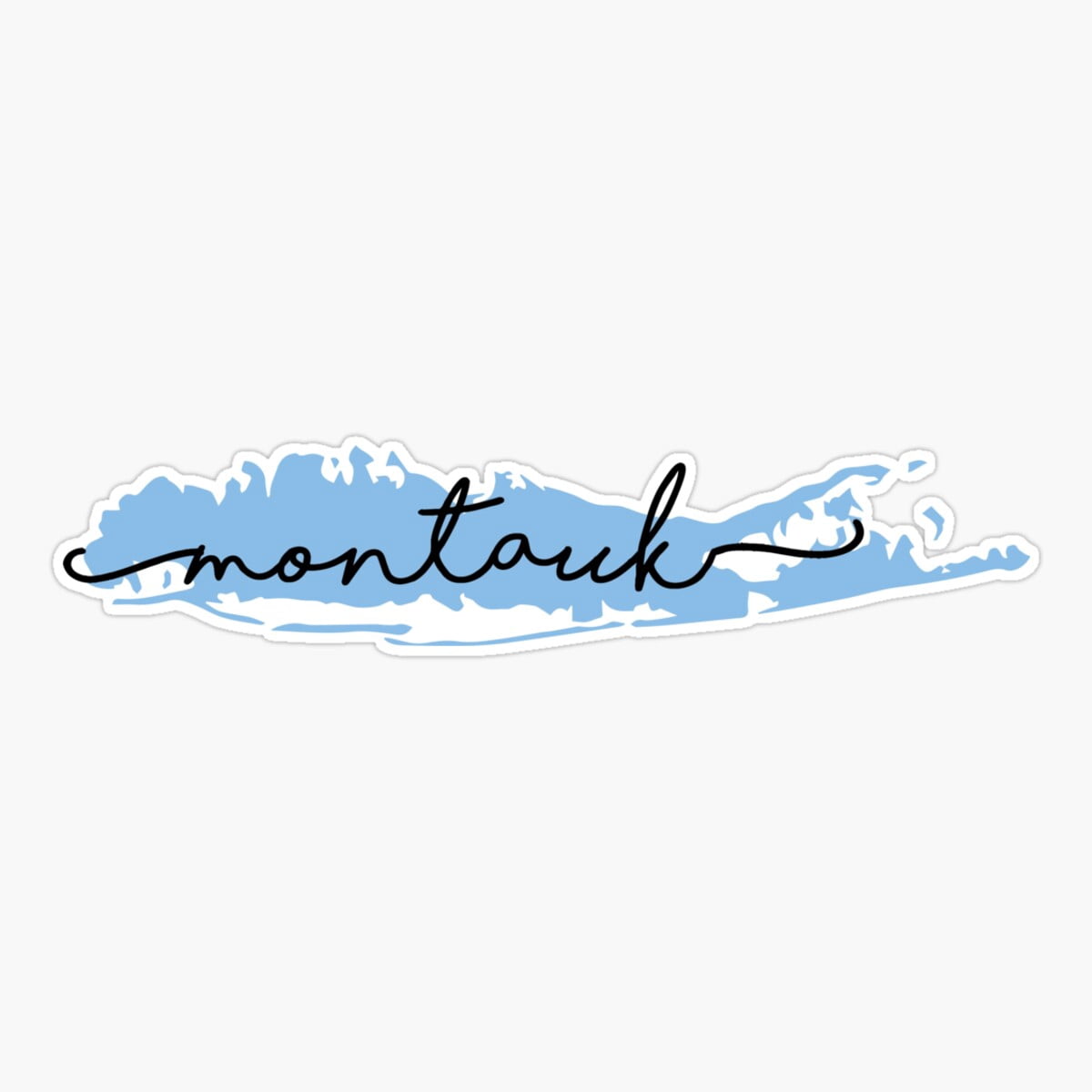 Onim Montauk Long Island Sticker, Phone Decal Water Bottle Stickers Car ...