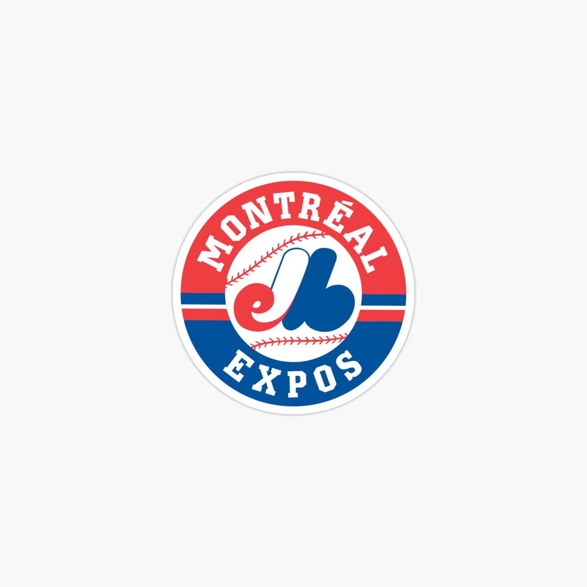 Onim Montreal Expos Primary Logo Sticker, Phone Decal Water Bottle ...
