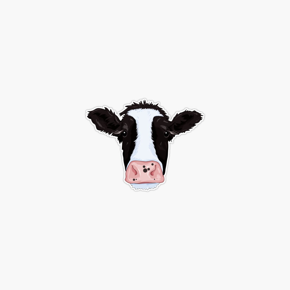 Onim Moo Cow Sticker - Walmart.com
