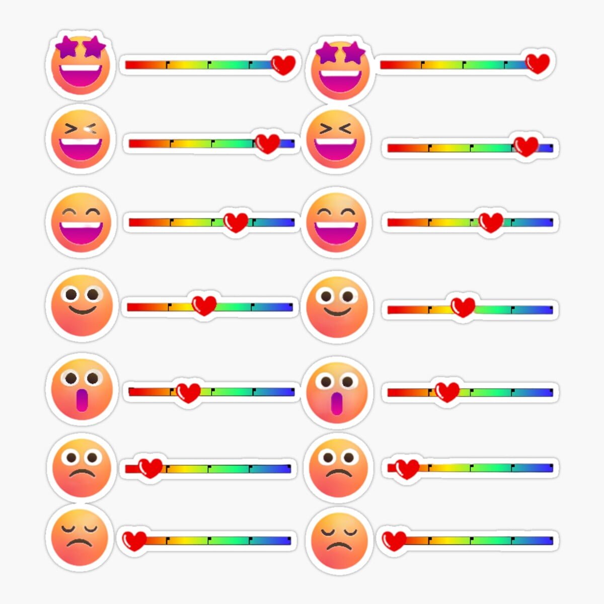 Onim Mood Tracker Sticker, Phone Decal Water Bottle Stickers Car Decals ...