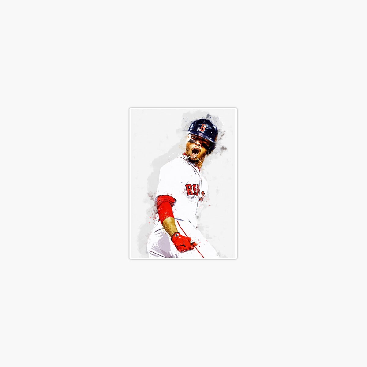 Onim Mookie Betts Fan Art Sticker, Phone Decal Water Bottle Stickers ...