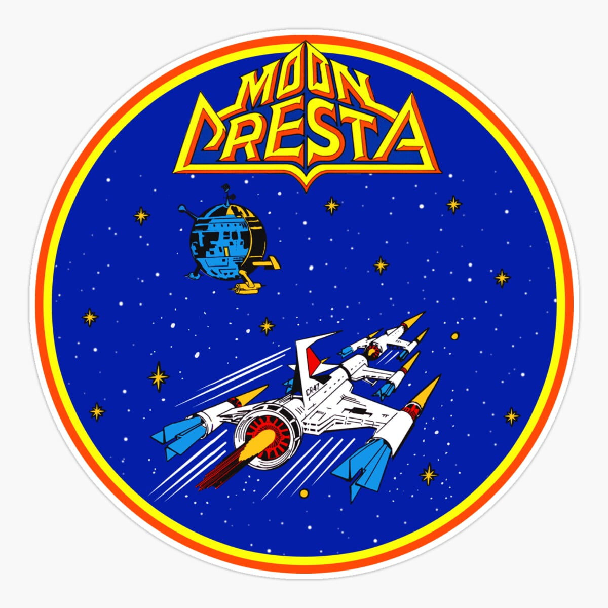 Onim Moon Cresta Sticker, Phone Decal Water Bottle Stickers Car Decals ...