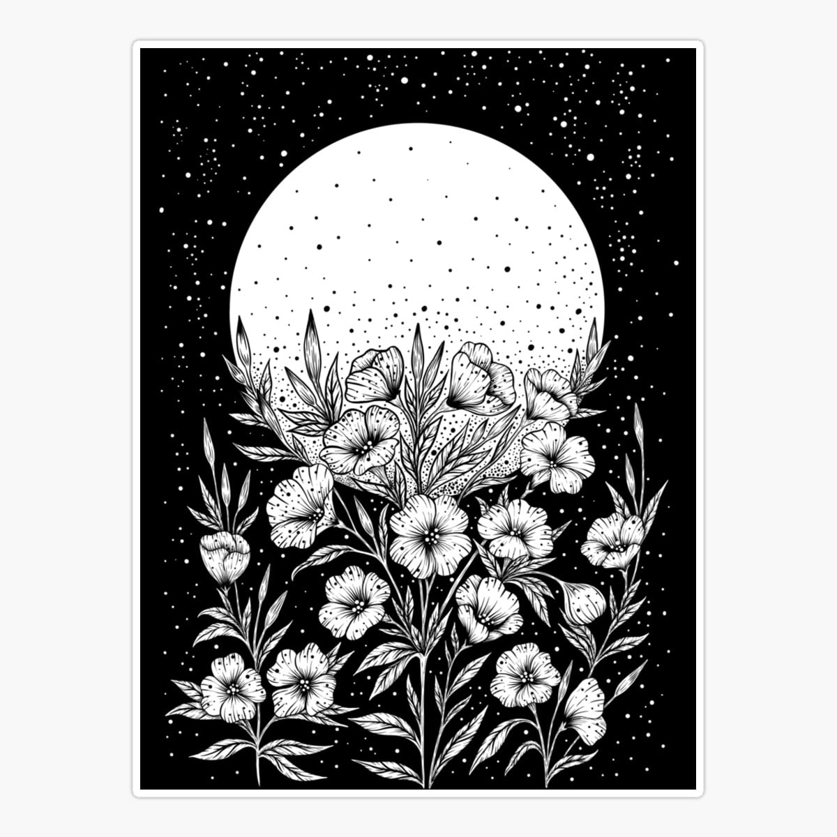 Onim Moon Greetings Sticker, Phone Decal Water Bottle Stickers Car ...