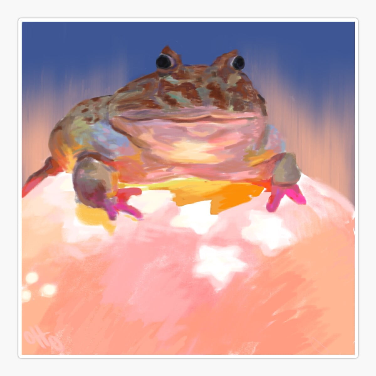 Onim Moon Toad Sticker, Phone Decal Water Bottle Stickers Car Decals ...