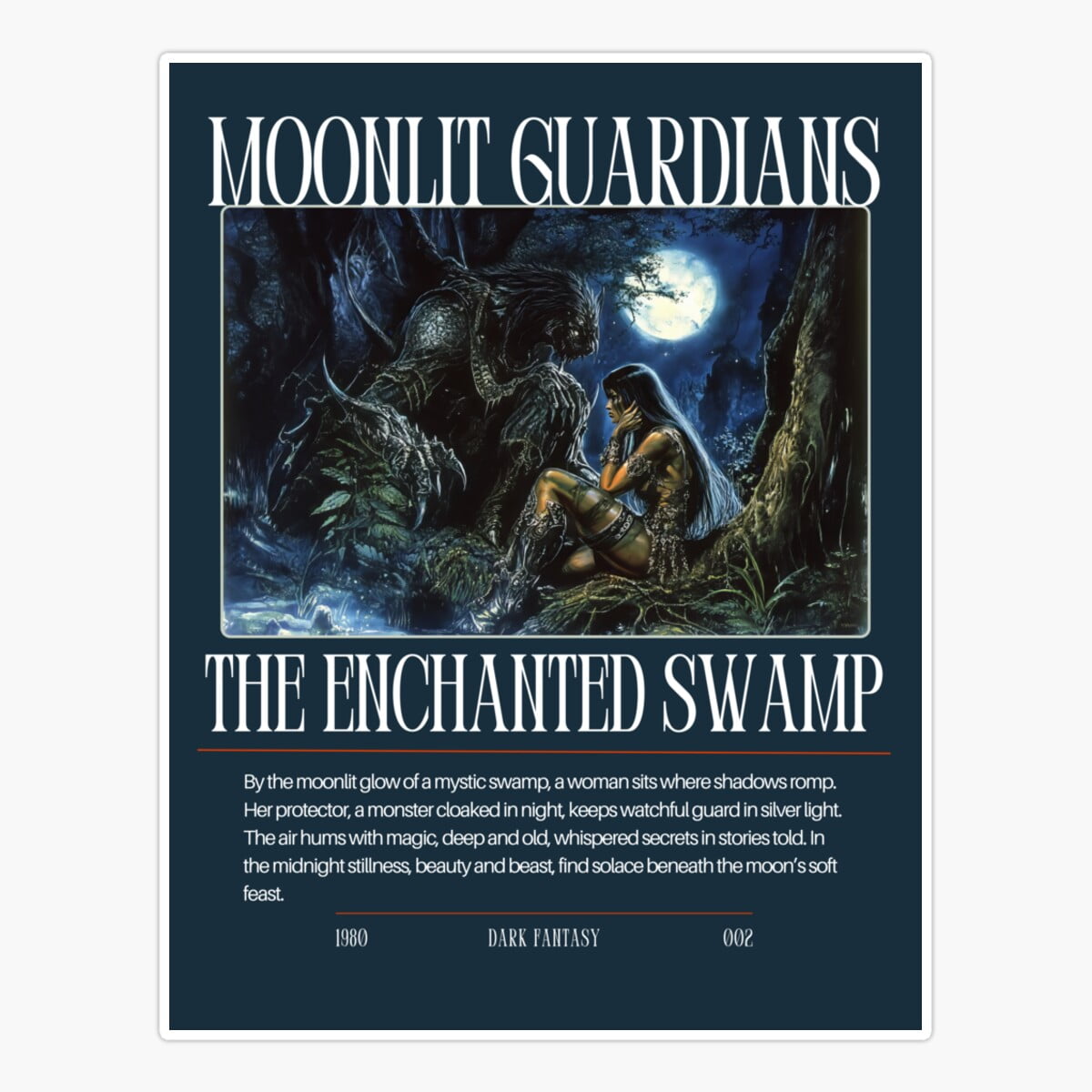 Onim Moonlit Guardians: The Enchanted Swamp Sticker, Phone Decal Water ...