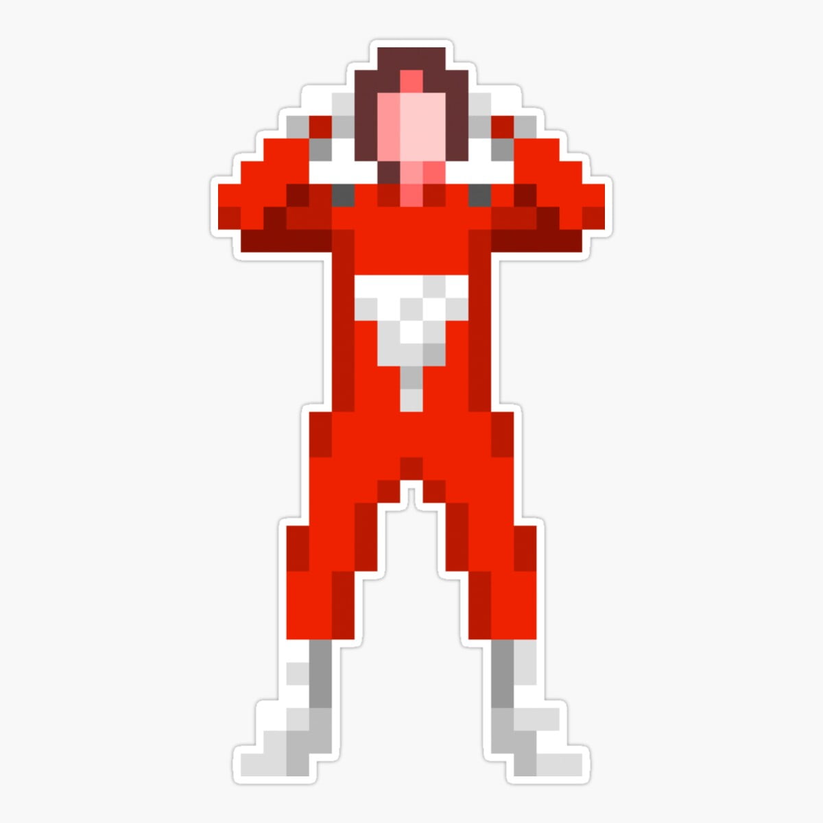 Onim Mork From Ork 8-Bit Pixel Art Sticker, Phone Decal Water Bottle ...