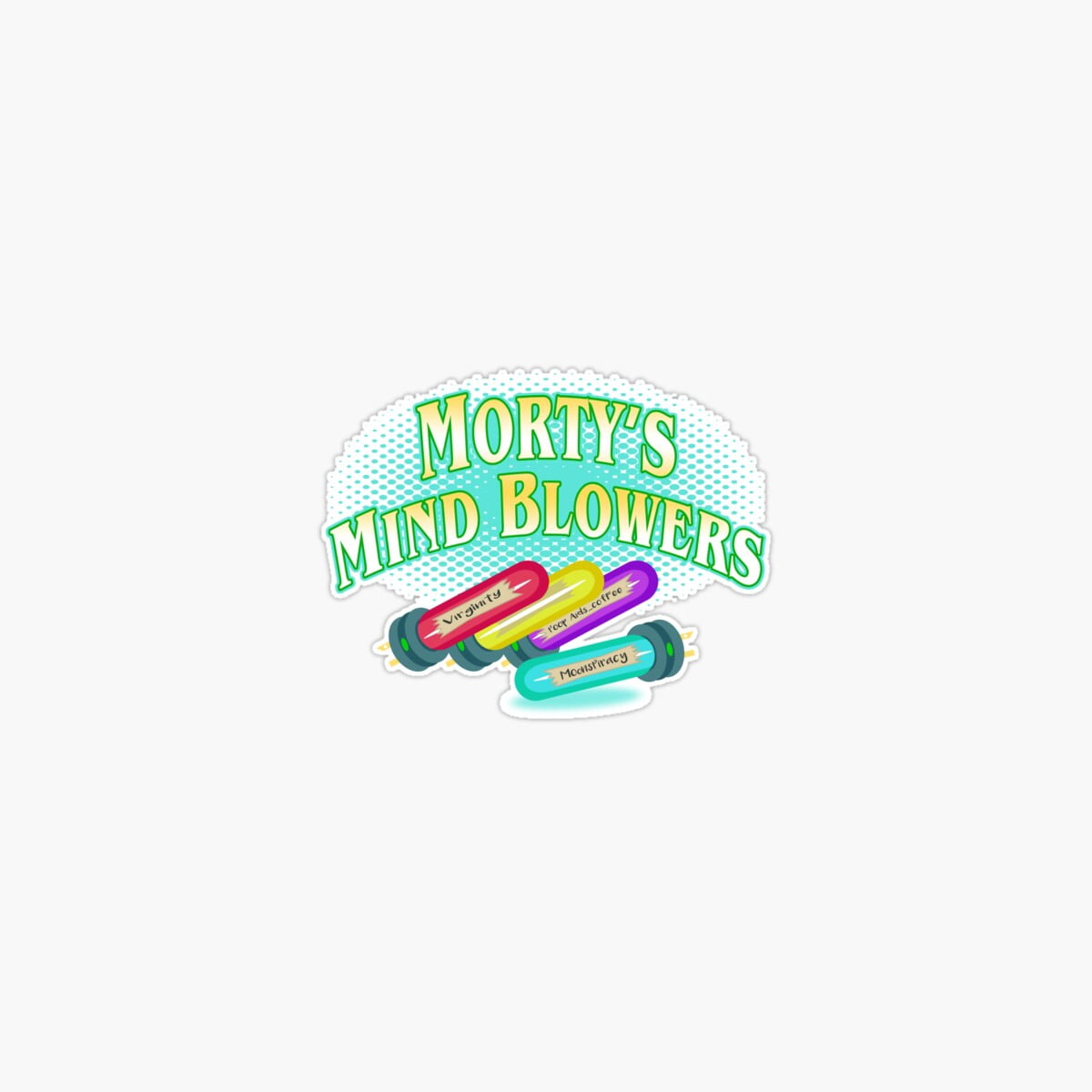 Onim Morty's Mind Blowers Sticker - Walmart.com