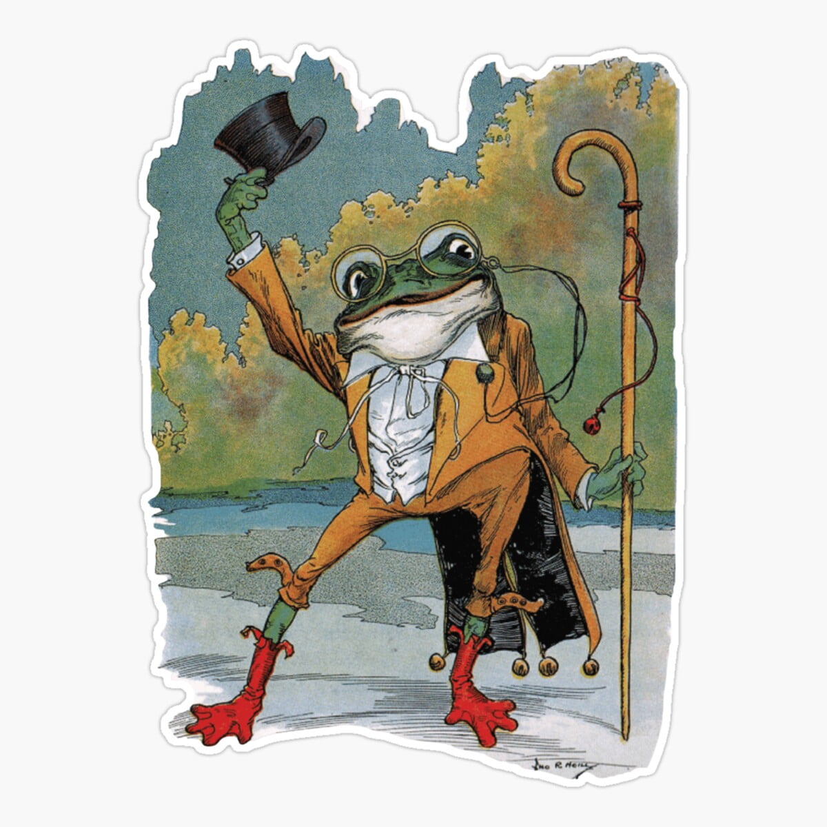 Onim Mr Frog - So Formal With His Top Hat- Ready For Anything Sticker ...