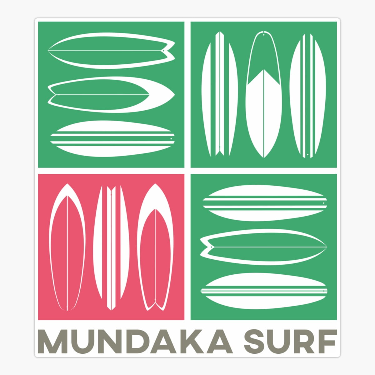 Onim Mundaka Surf Sticker, Phone Decal Water Bottle Stickers Car Decals ...