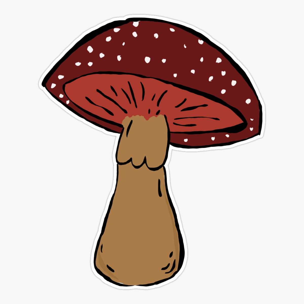 Onim Mushroom - Cute Cottage Core Style Sticker, Phone Decal Water ...