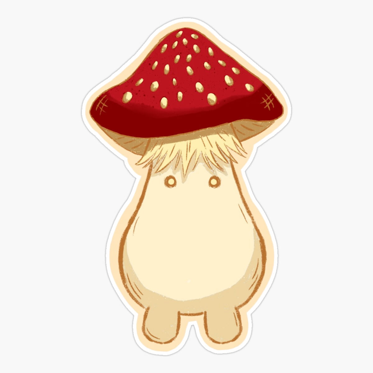 Onim Mushroom Dude Sticker, Phone Decal Water Bottle Stickers Car ...