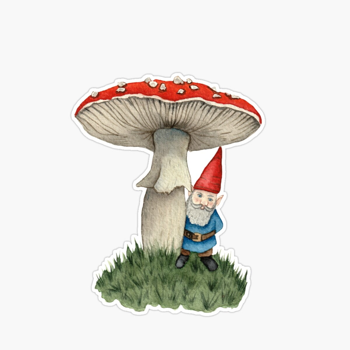 Onim Mushroom Gnome Sticker, Phone Decal Water Bottle Stickers Car ...