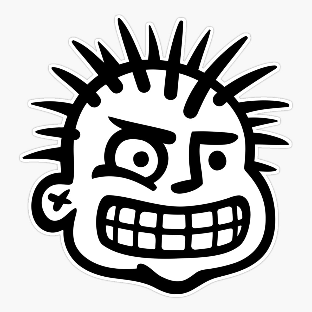 Onim Mxpx Merch Punk Head Sticker, Phone Decal Water Bottle Stickers ...