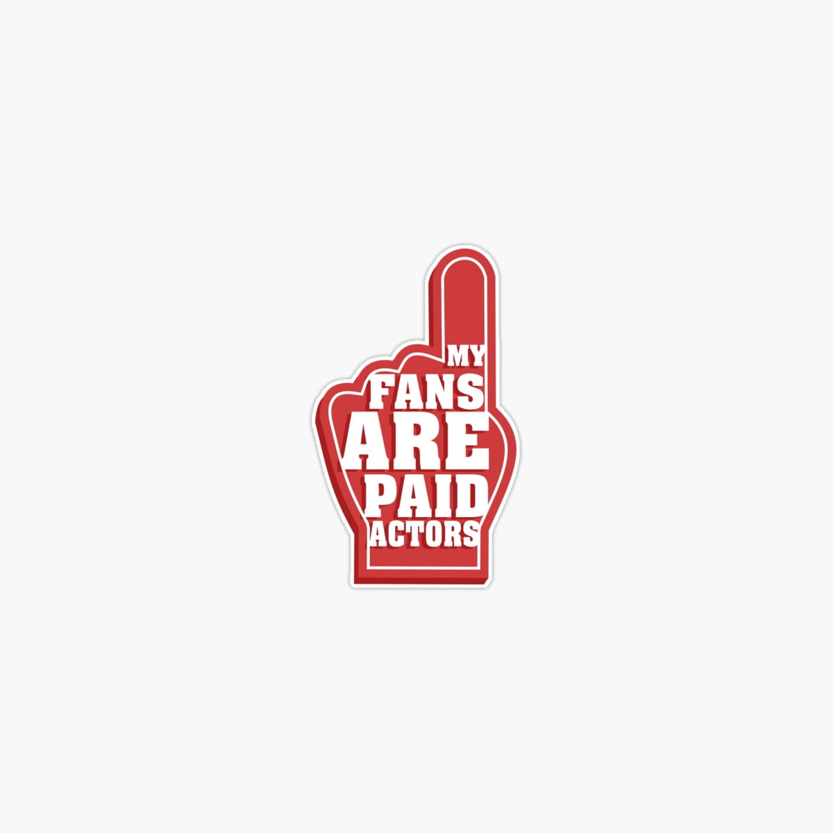 Onim My Fans Are Paid Actors Sticker, Phone Decal Water Bottle Stickers ...
