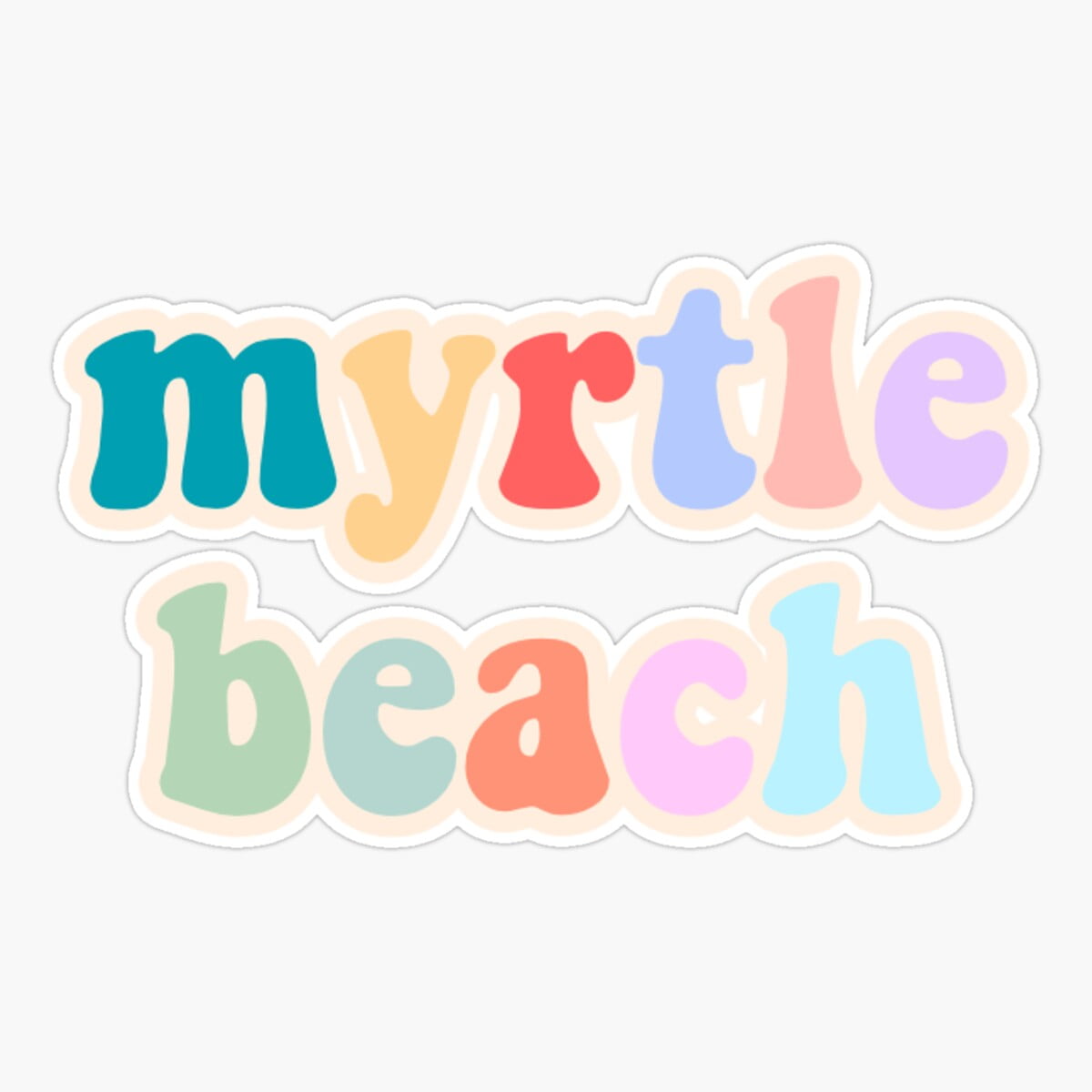 Onim Myrtle Beach Sticker, Phone Decal Water Bottle Stickers Car Decals ...