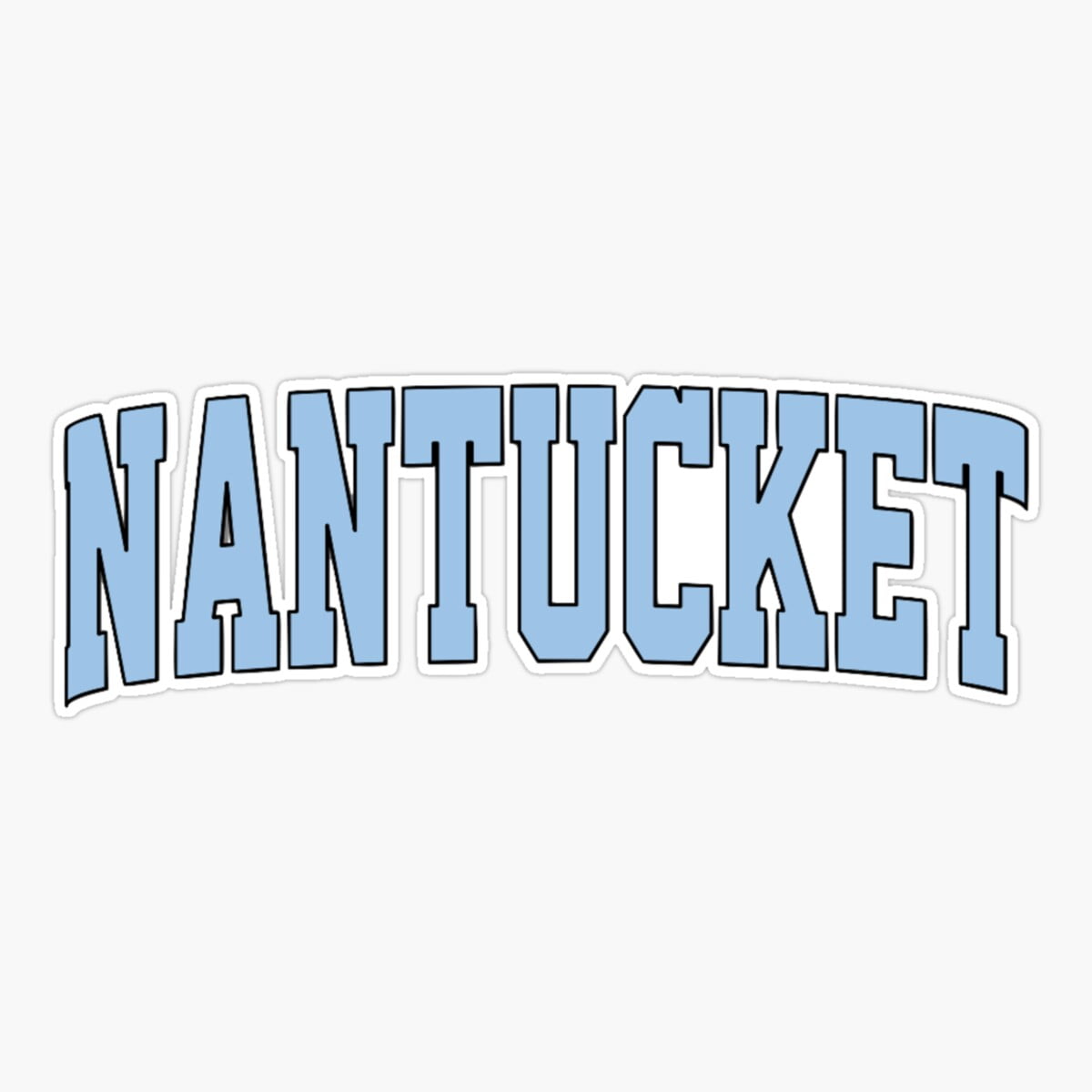 Onim Nantucket Sticker, Phone Decal Water Bottle Stickers Car Decals ...