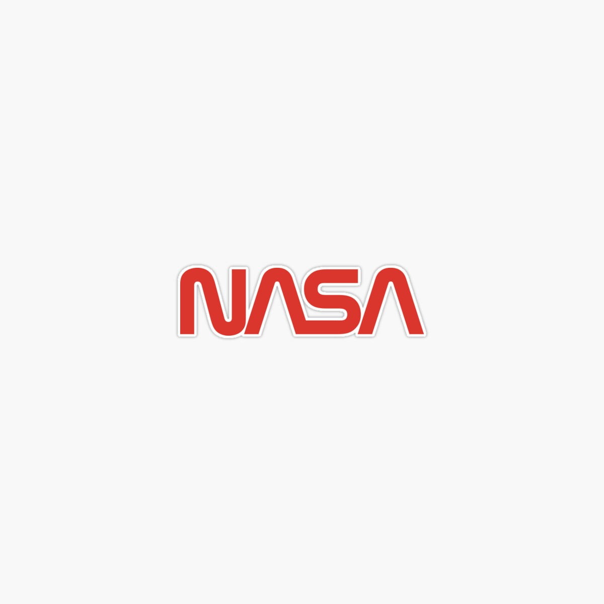 Onim Nasa Worm Logo Sticker, Phone Decal Water Bottle Stickers Car ...