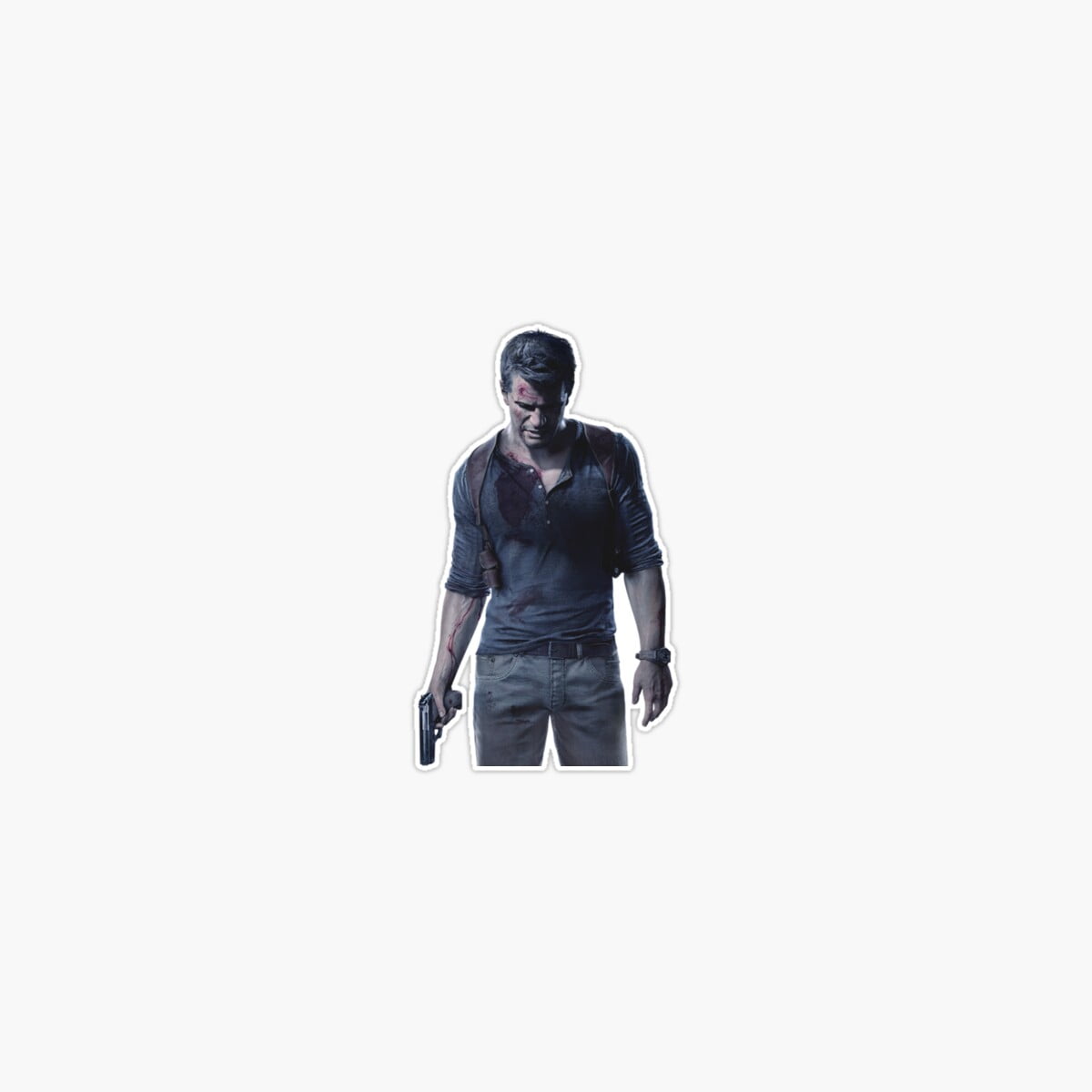 Onim Nathan Drake Sticker, Phone Decal Water Bottle Stickers Car Decals ...