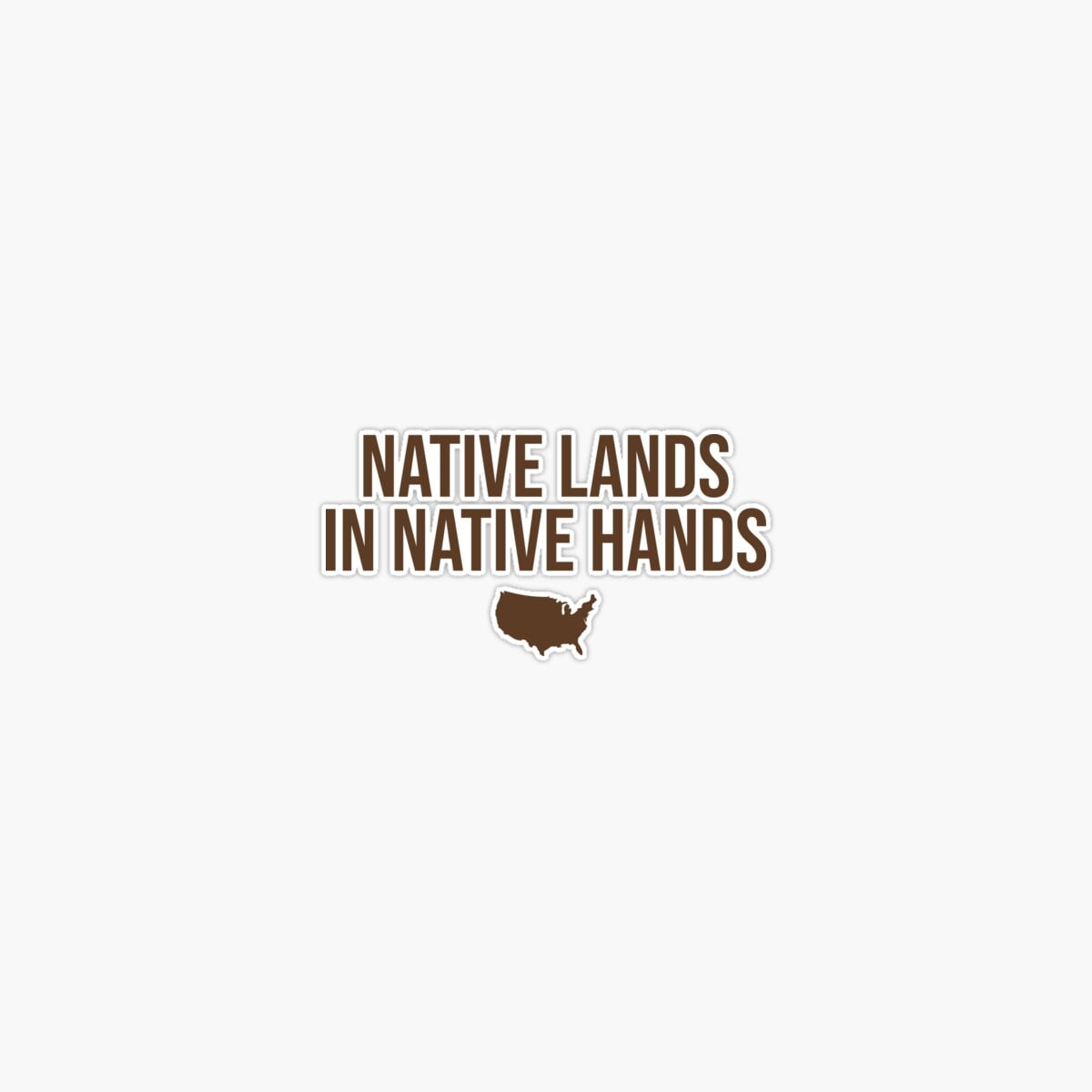 Onim Native Lands in Native Hands Sticker - Walmart.com