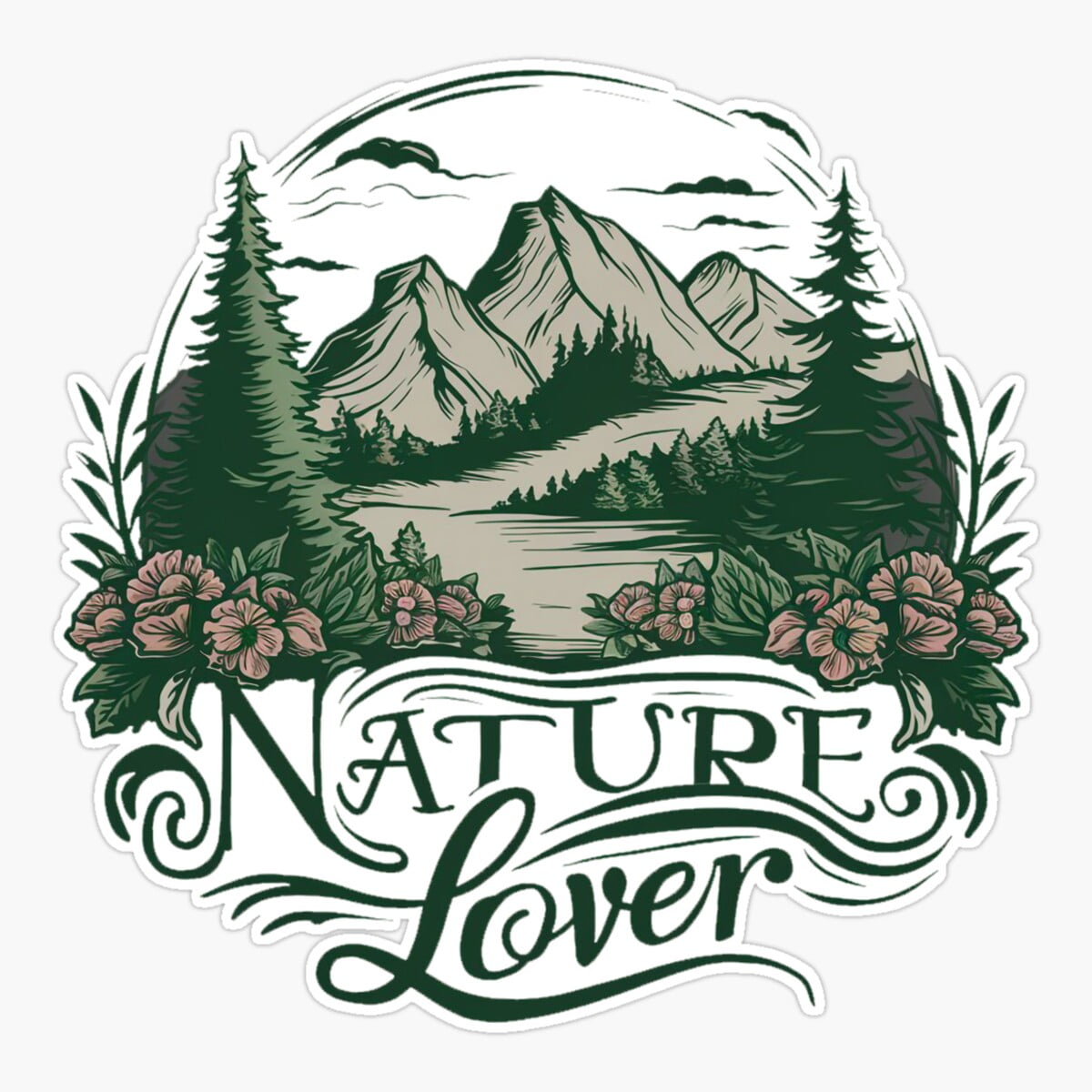 Onim Nature Lover Sticker, Phone Decal Water Bottle Stickers Car Decals ...