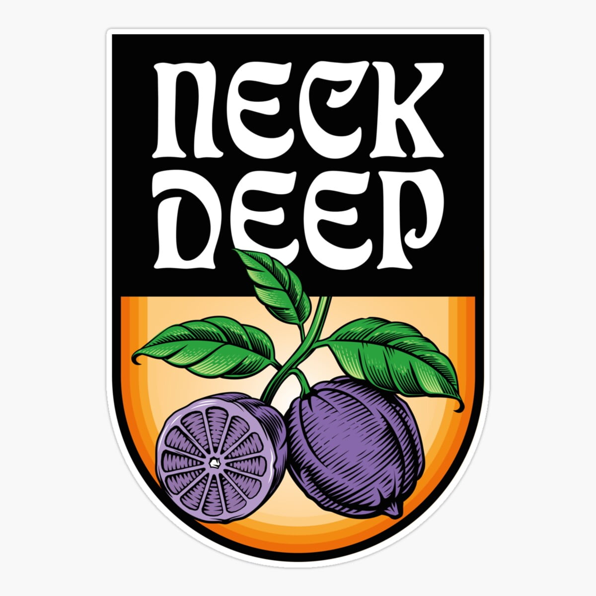 Onim Neck Deep - All Distortions Are Intentional Sticker, Phone Decal ...