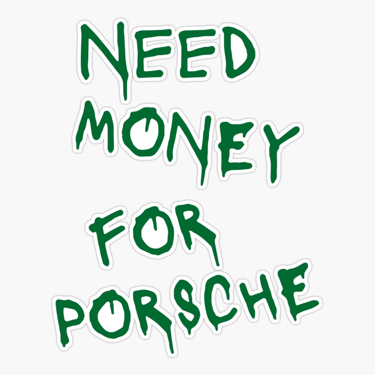 Onim Need Money For… Sticker, Phone Decal Water Bottle Stickers Car ...