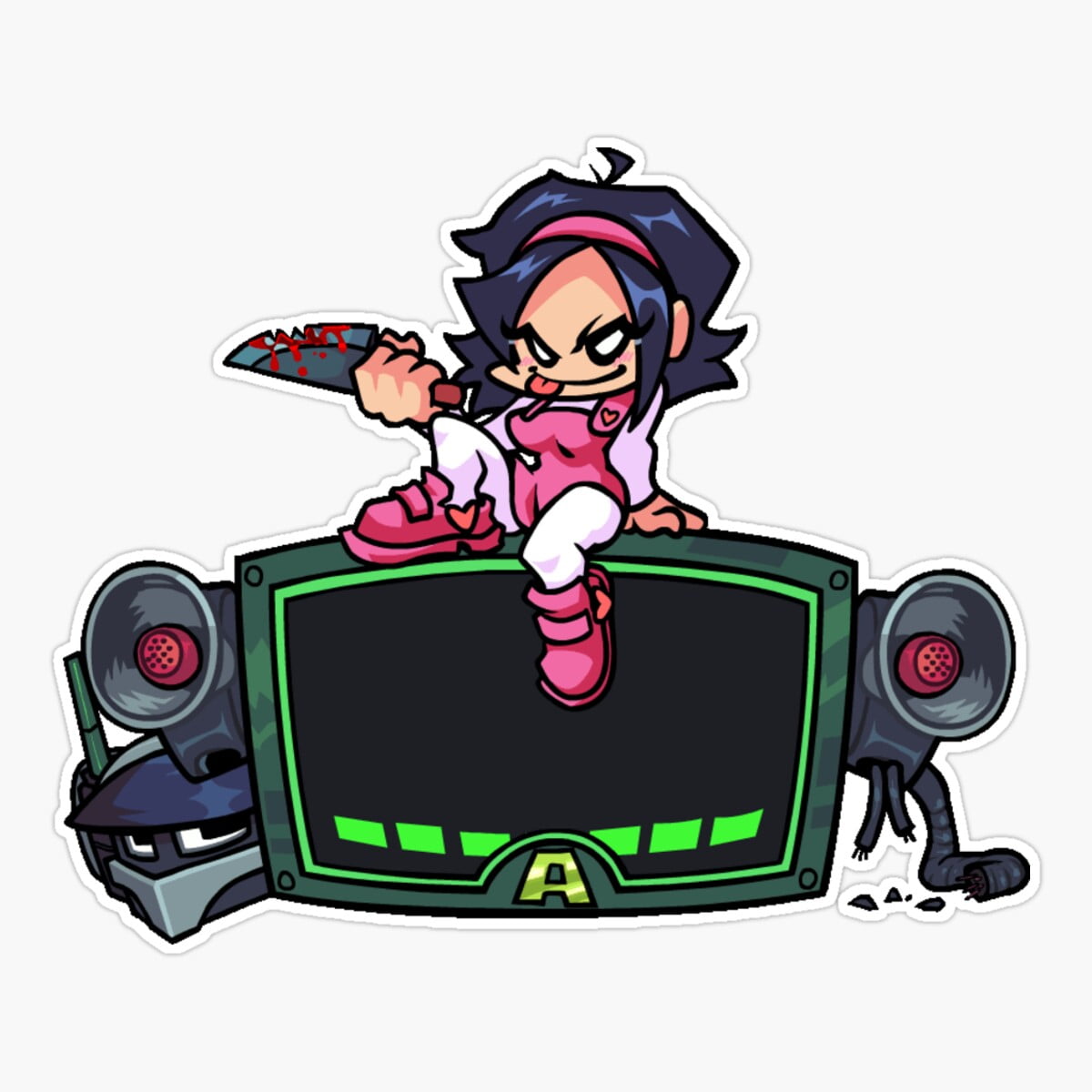 Onim Nene - Pico'S School Fnf (Friday Night Funkin) T-Shirt / Sticker ...