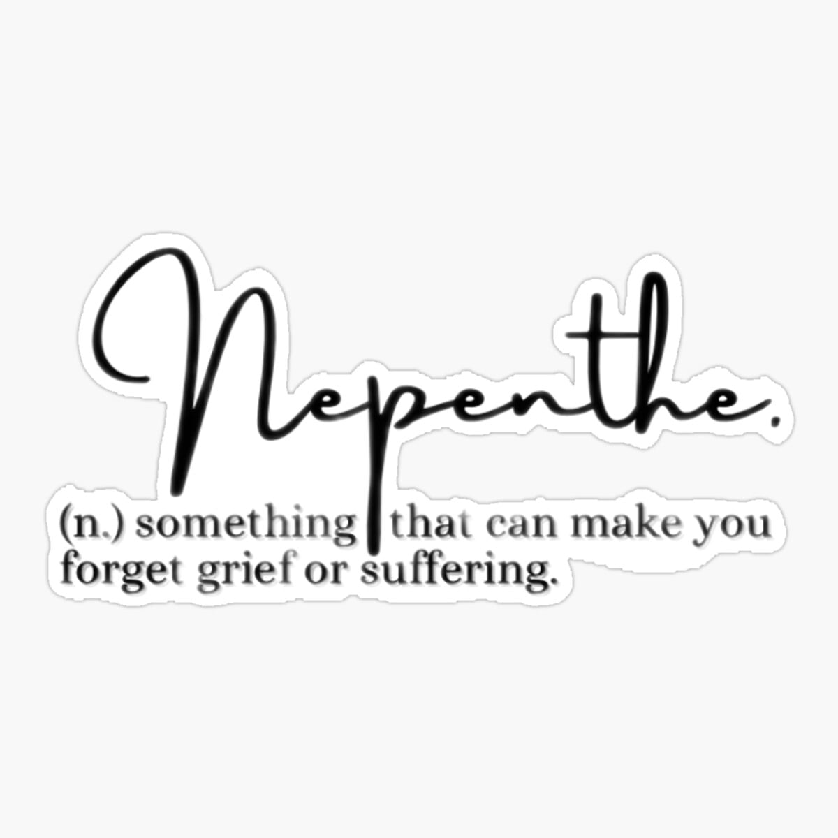 Onim Nepenthe Definition Sticker, Phone Decal Water Bottle Stickers Car ...