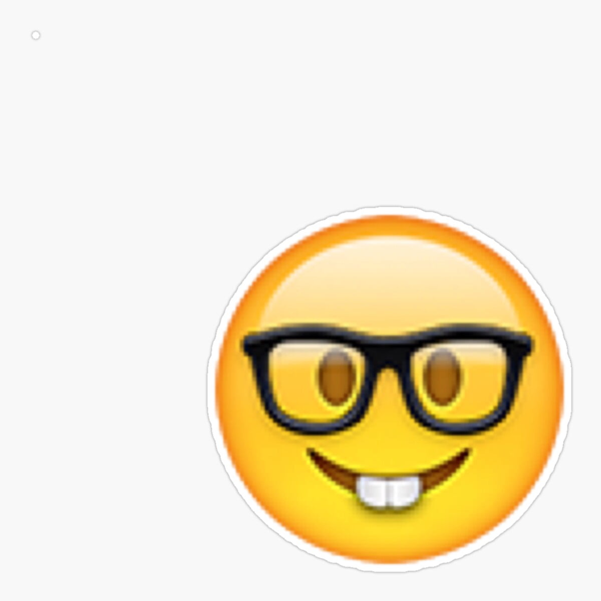 Onim Nerd Emoji Sticker Sticker, Phone Decal Water Bottle Stickers Car ...