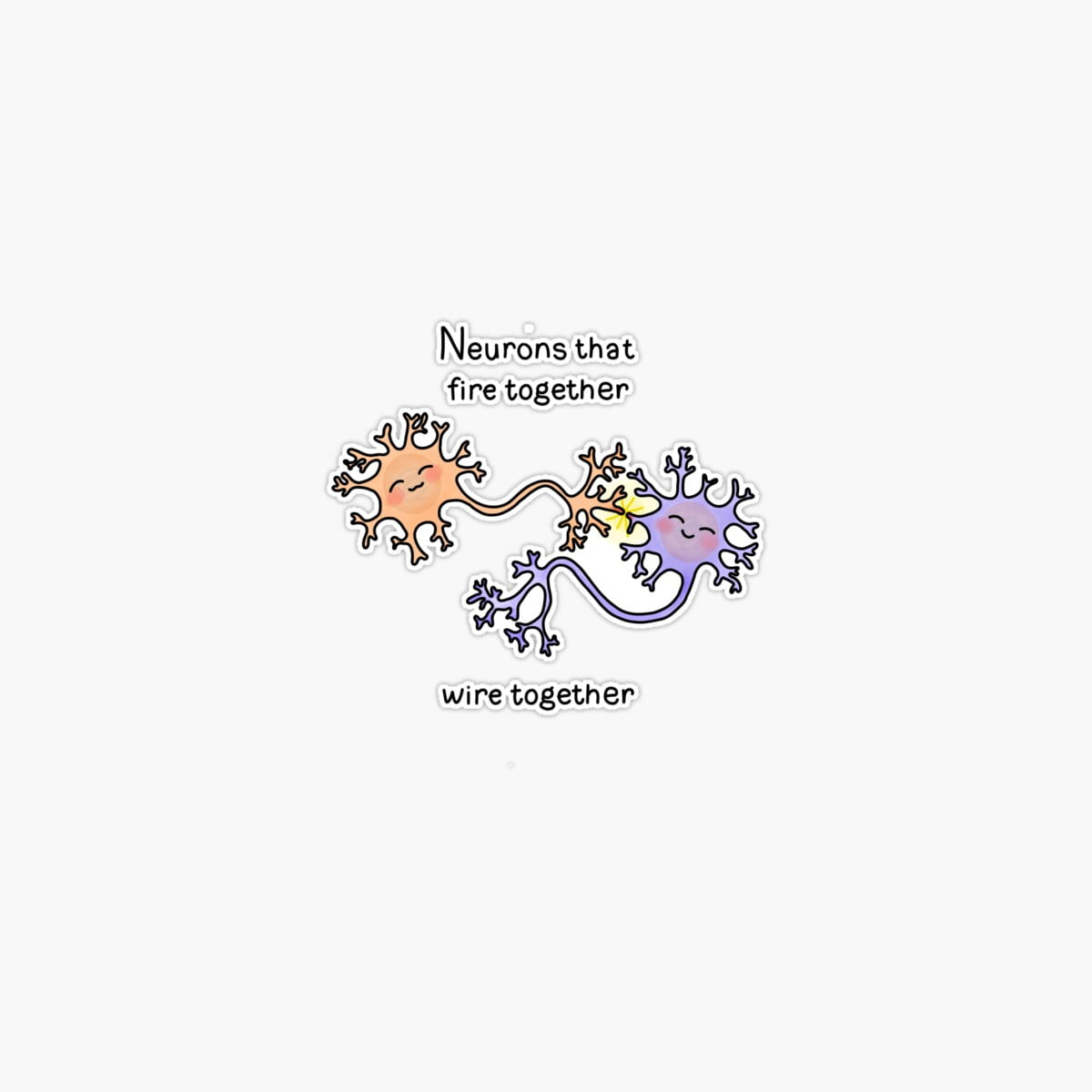 Onim Neurons Sticker, Phone Decal Water Bottle Stickers Car Decals ...