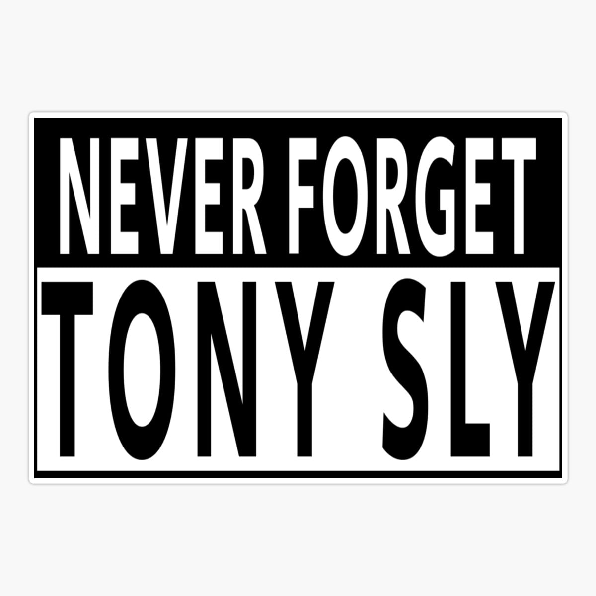 Onim Never Forget Tony Sly Sticker, Phone Decal Water Bottle Stickers ...
