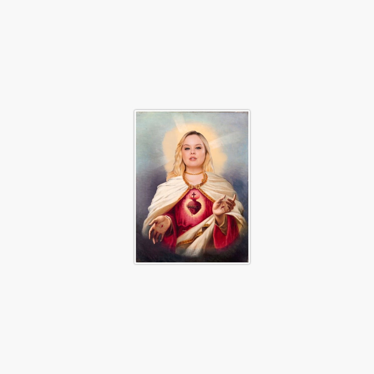 Onim Nicola Coughlan - Patron Saint Sticker, Phone Decal Water Bottle ...