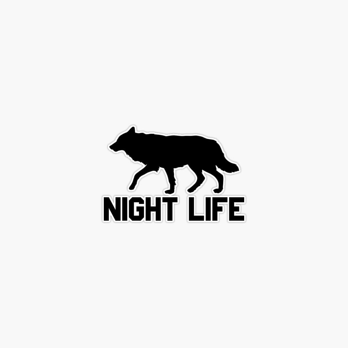 Onim Night Life Sticker, Phone Decal Water Bottle Stickers Car Decals ...