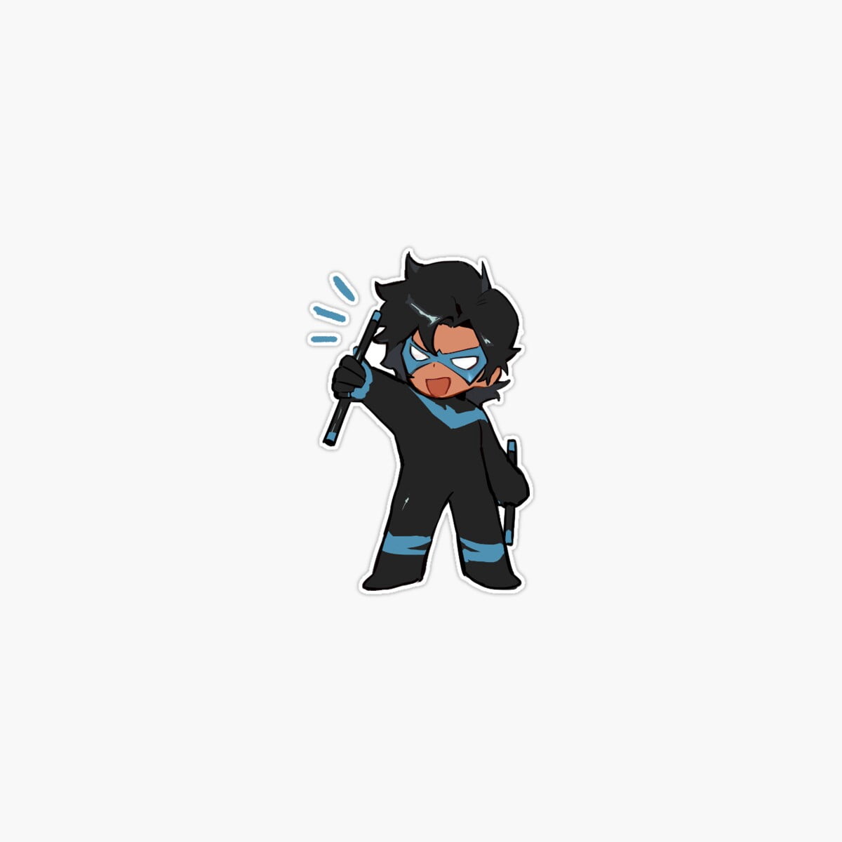 Onim Nightwing 2X2 Sticker, Phone Decal Water Bottle Stickers Car ...