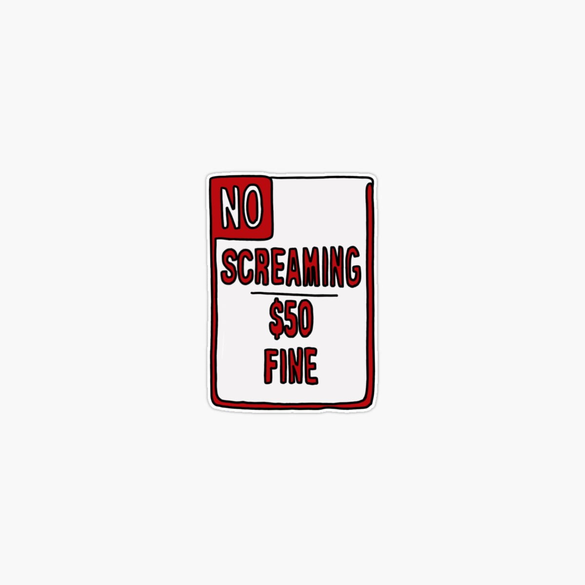 Onim No Screaming The simpsons Sticker Sticker - Walmart.com