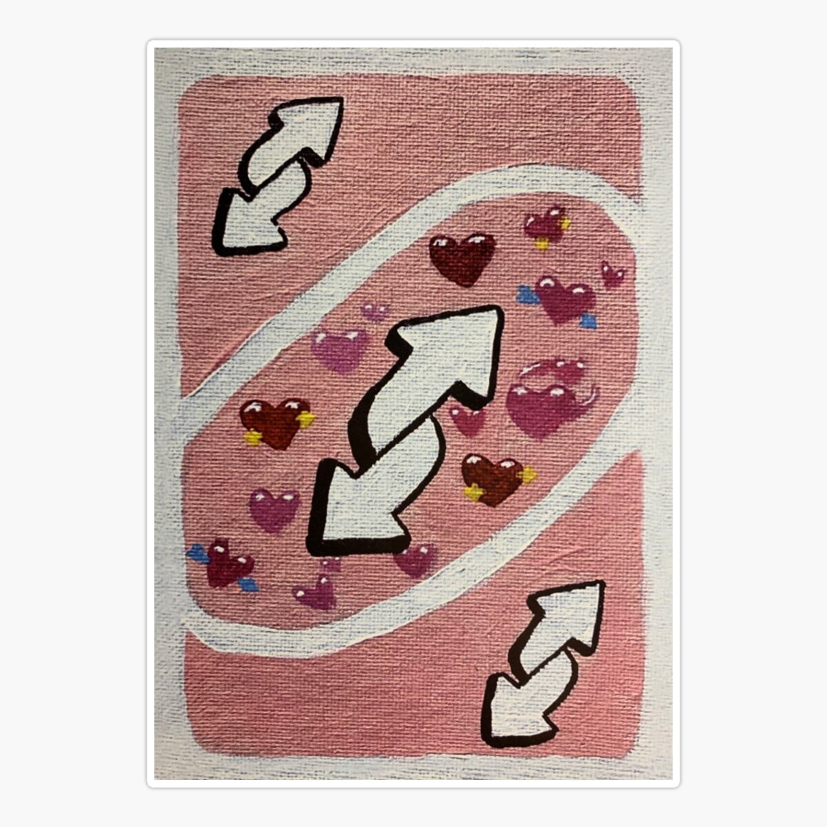 Onim ‘No You’ Love Uno Reverse Card Sticker, Phone Decal Water Bottle ...