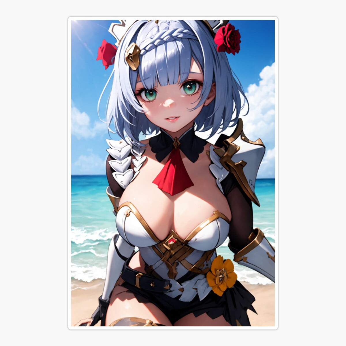 Onim Noelle - Genshin Impact Fanart Sticker, Phone Decal Water Bottle Stickers Car Decals, Funny ...