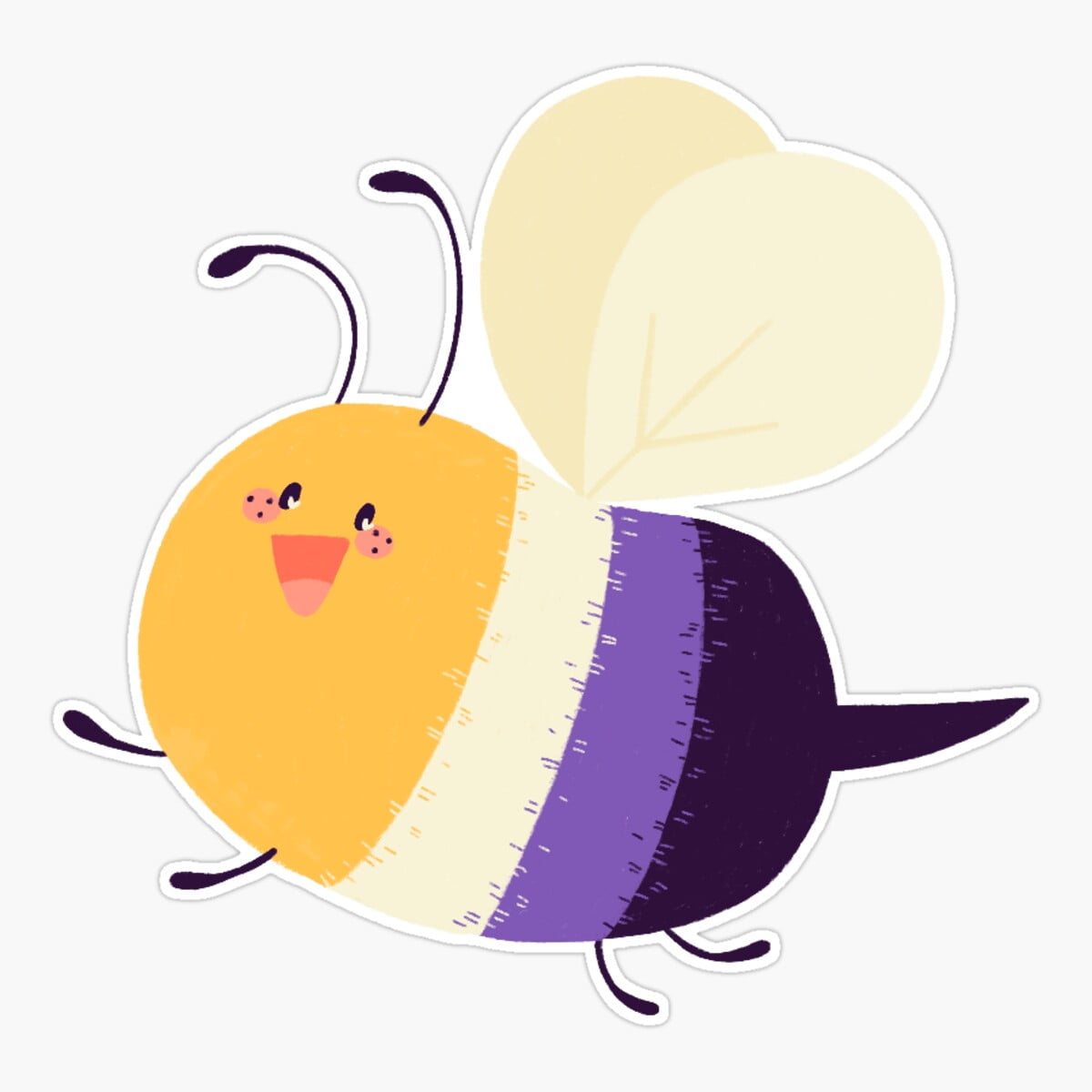 Onim Non-Bee-Nary V1 Sticker, Phone Decal Water Bottle Stickers Car ...