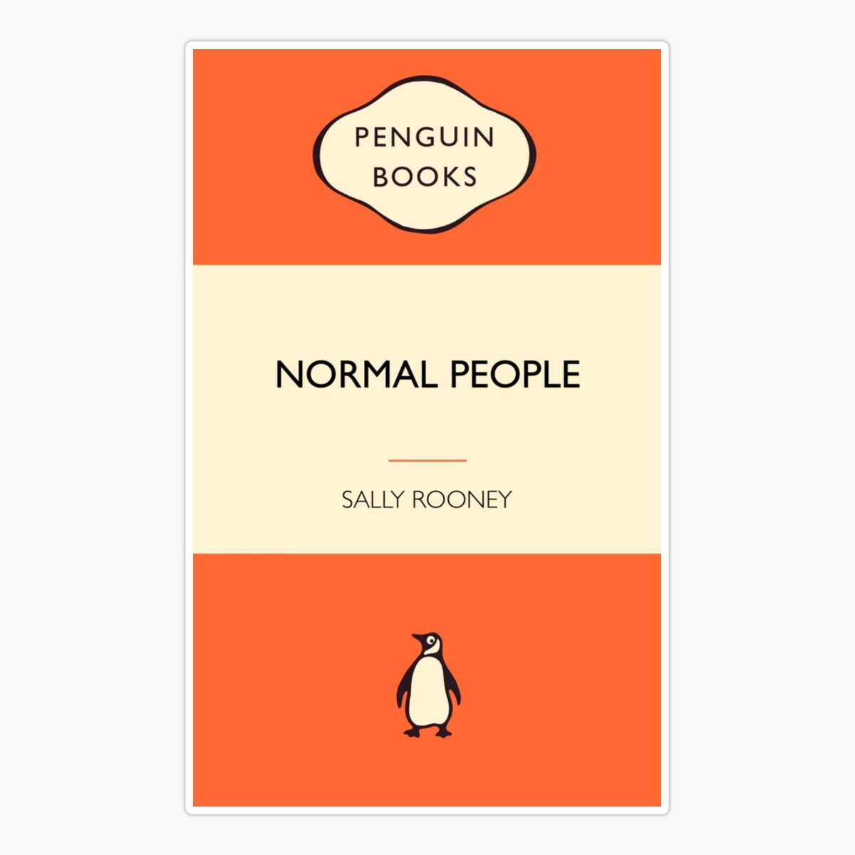 Onim Normal People - Penguin Classics Cover Design Sticker, Phone Decal ...