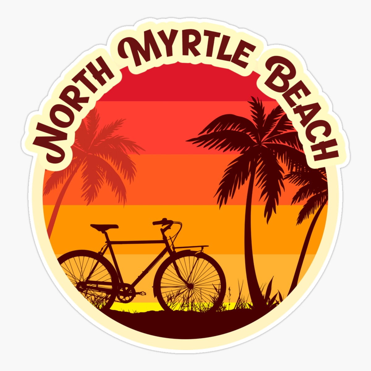 Onim North Myrtle Beach Sunshine In A Beach With A Lonely Palm Tree And ...