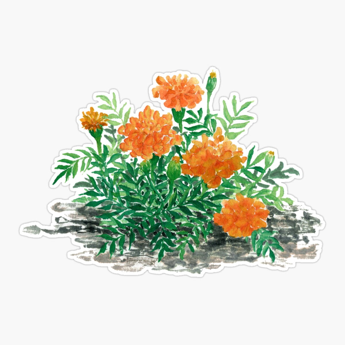 Onim November 7Th Birthday Flower Sticker, Phone Decal Water Bottle ...