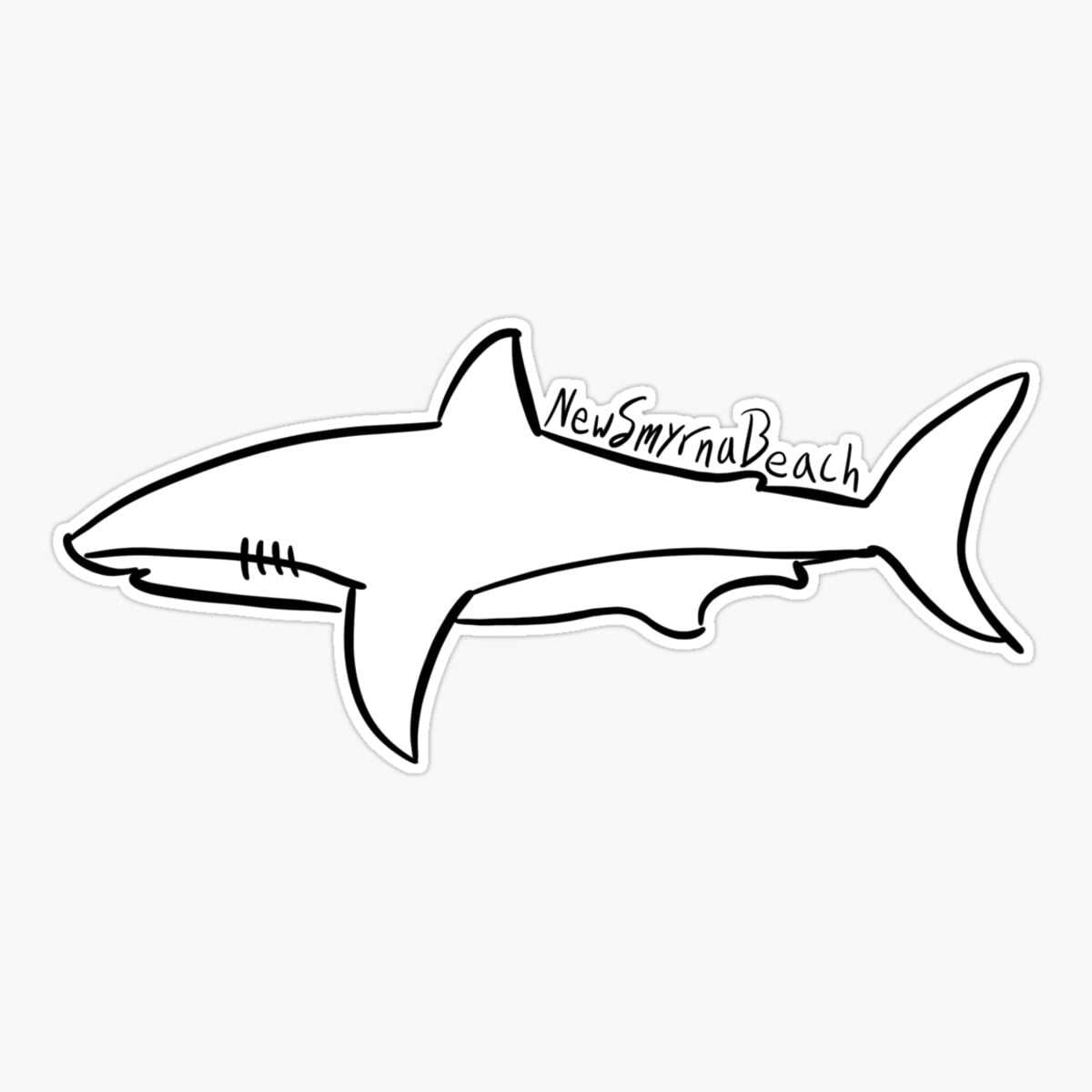 Onim Nsb Shark Sticker, Phone Decal Water Bottle Stickers Car Decals ...