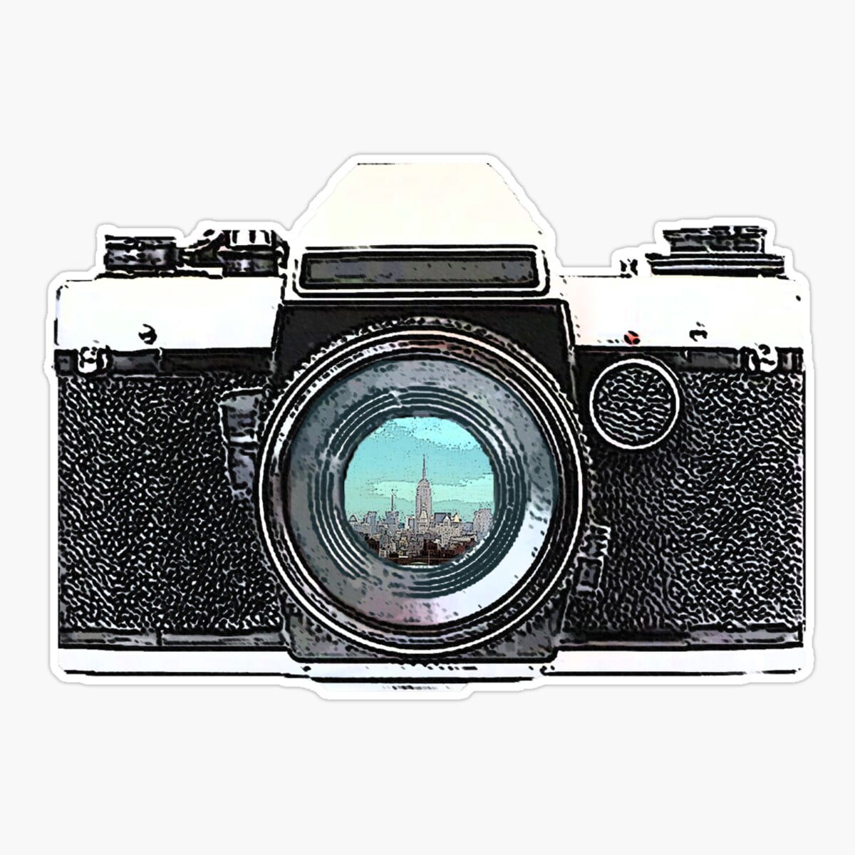 Onim Nyc Camera Sticker, Phone Decal Water Bottle Stickers Car Decals ...